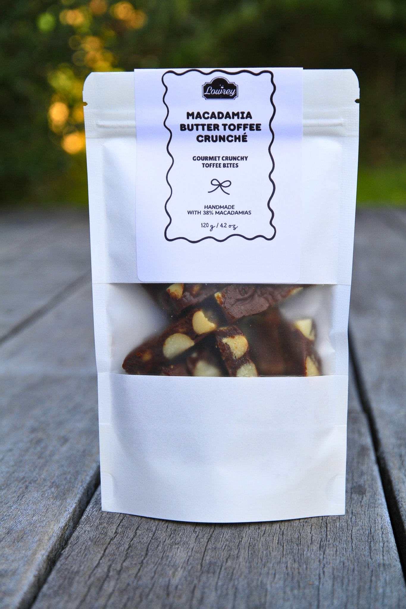 Macadamia Butter Toffee Crunché Bites | 8g Single Serve – Lowrey NZ ...